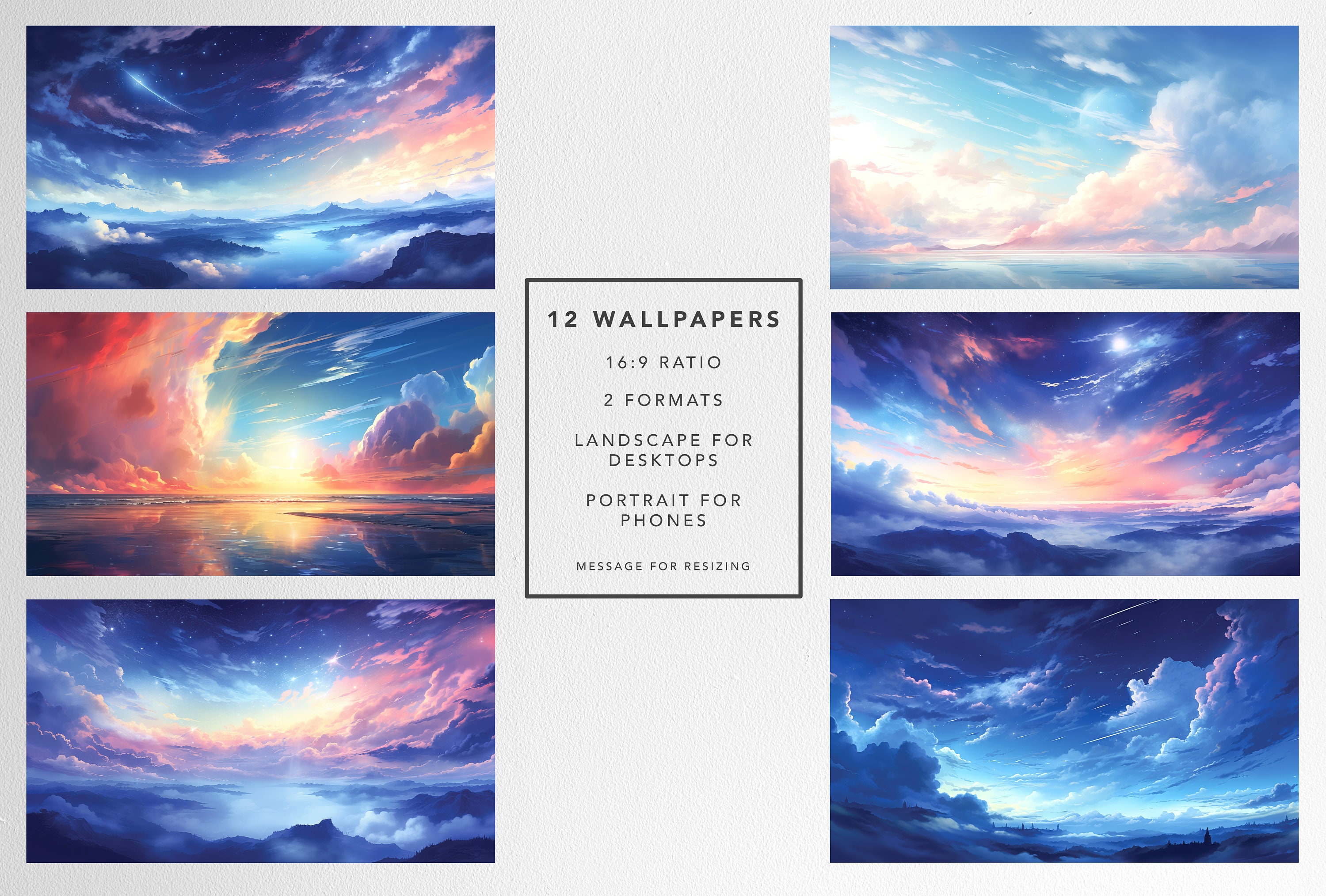 Beautiful Anime Sky Wallpaper Colorful Sky 4k Wallpaper Phone