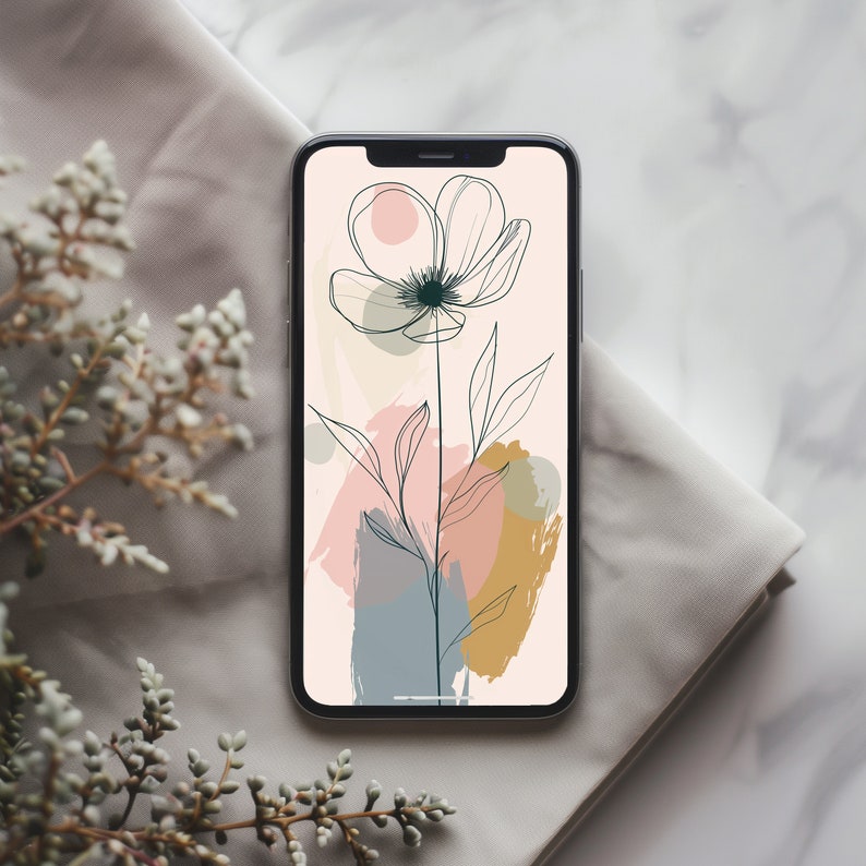 Boho Wallpapers, iPhone Lock Screen, Boho Art, Neutral Aesthetic, Brown ...