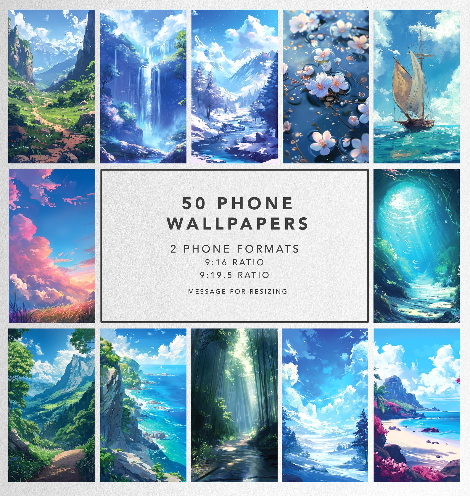 Beautiful Phone Anime Landscape Wallpaper Dreamy 4k Wallpaper Colourful ...