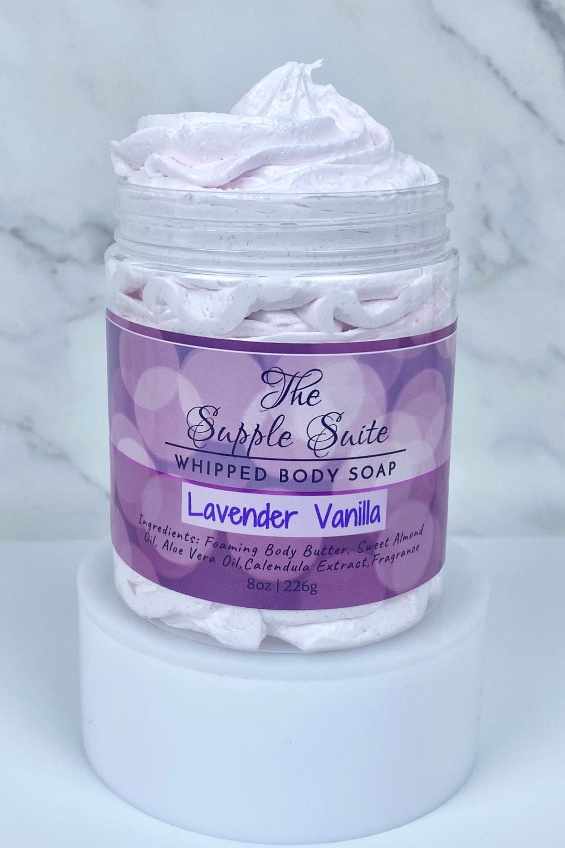 Lavender Vanilla-bath Whipped Soap Whipped Body Soap - Etsy