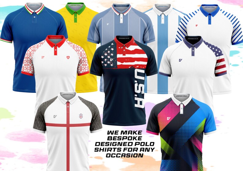 Bespoke Polo Shirts - Any Design - Any Style - Digitally Printed - Any ...