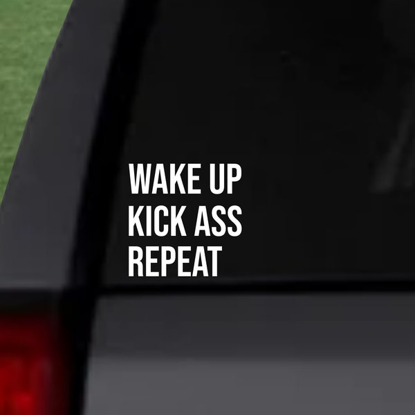 Wake up Kick Ass - Etsy