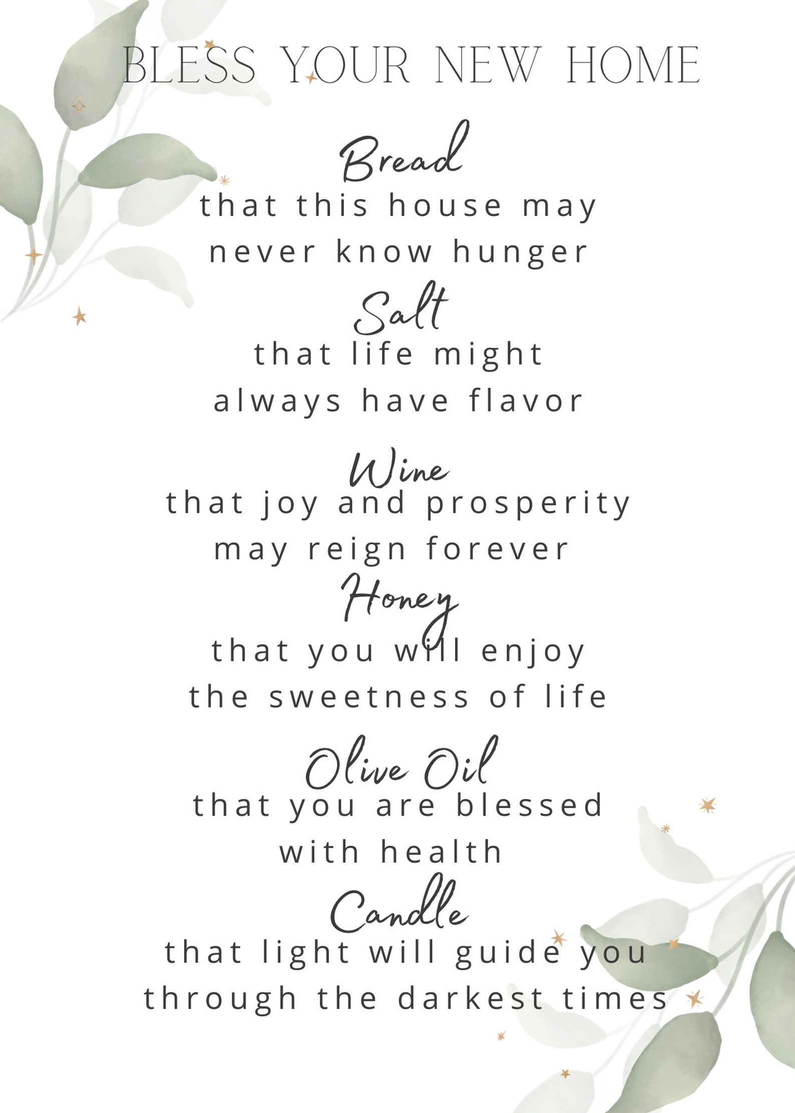 House Warming Blessing // New Home Gift // House Warming Gift // New ...