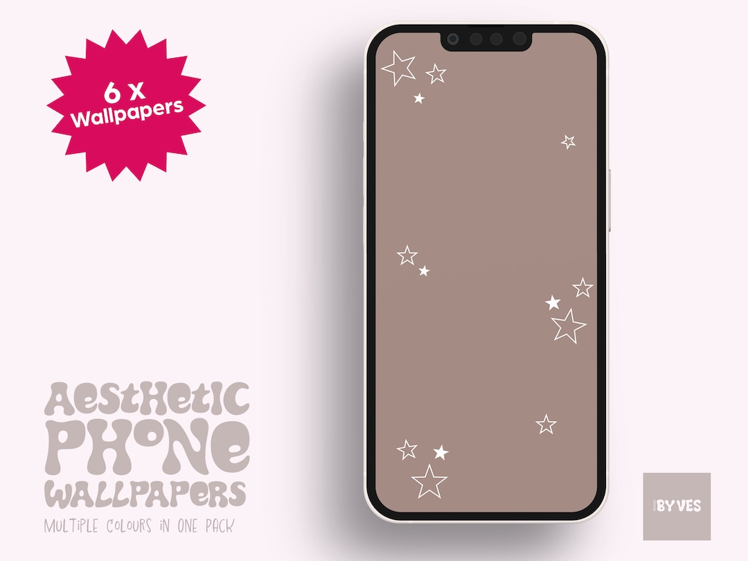 Cute Aesthetic Stars Phone Wallpaper, 6x Wallpapers, Phone Wallpaper ...