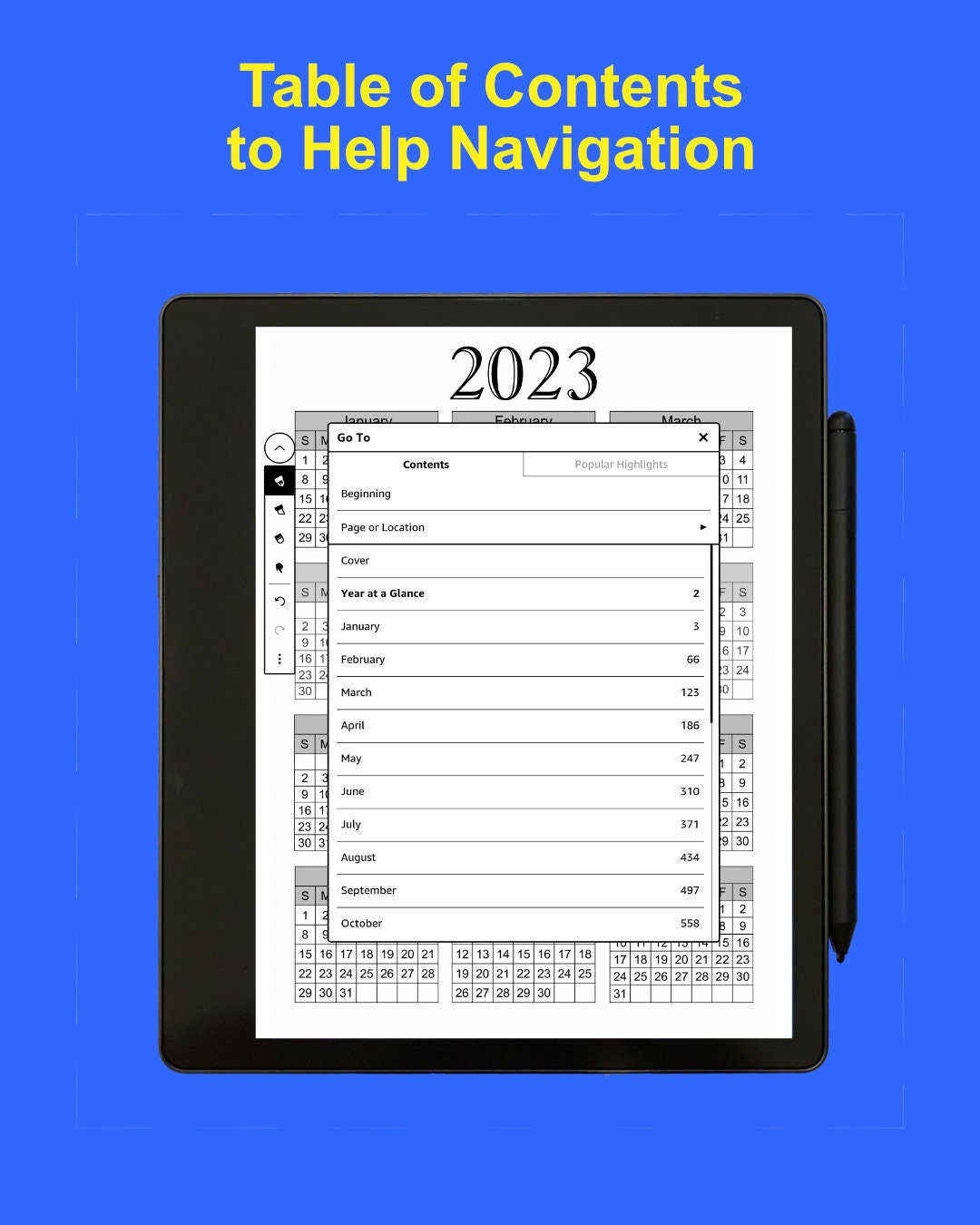 Hyperlinked and Interactive: 2023 Digital Planner Bundle for - Etsy