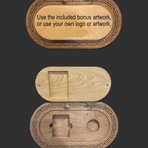 2 Piece Oval Cribbage Board Template. SVG Files for CNC and Laser - Etsy