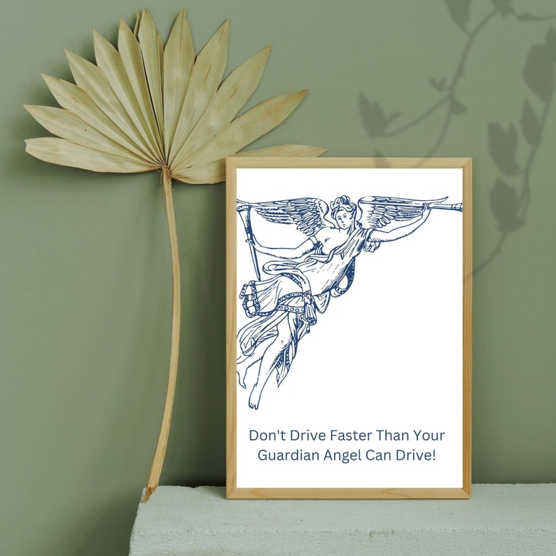 Young Drivers Safety Poster "don't Drive Faster Than Your Guardian ...