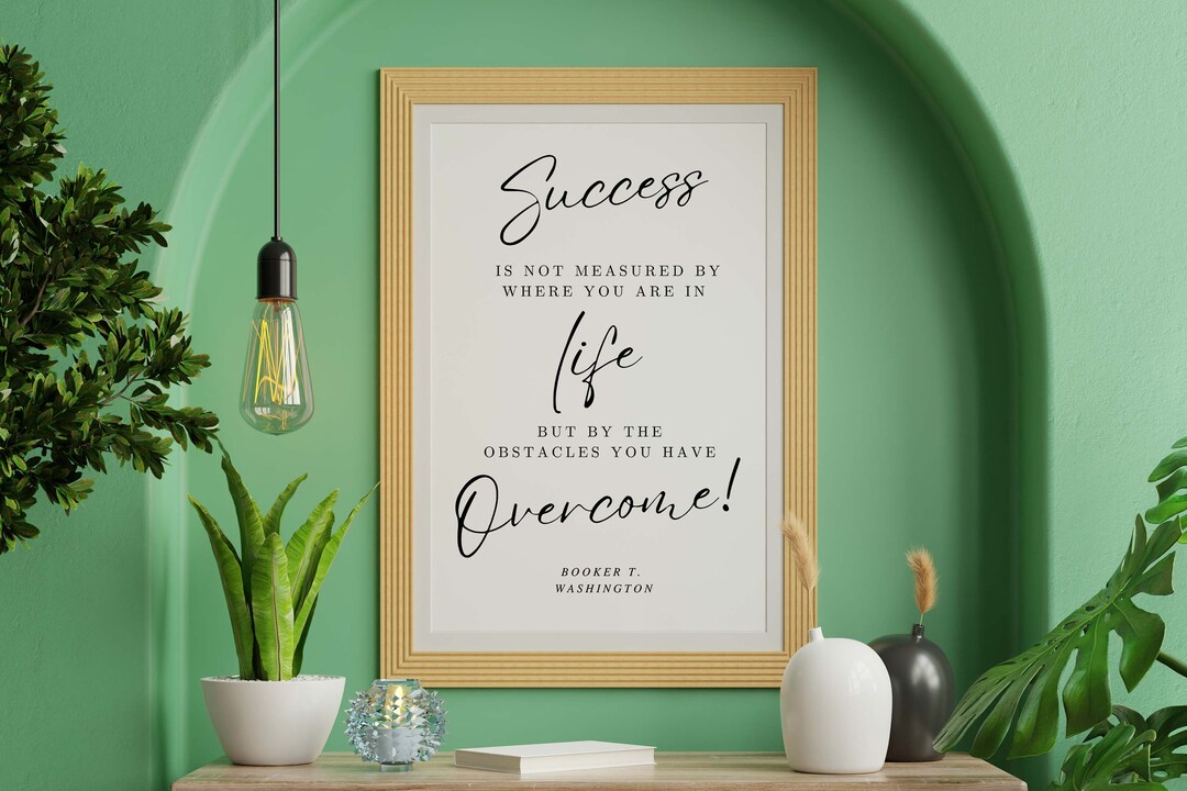 24"x36" Printable Success Digital Download - "success is Not Measured ...