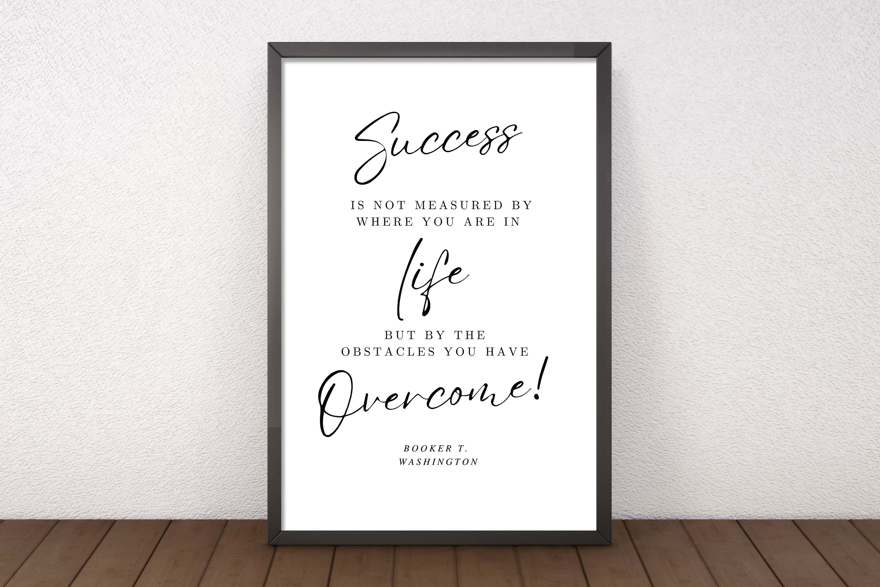 24"x36" Printable Success Digital Download - "success is Not Measured ...