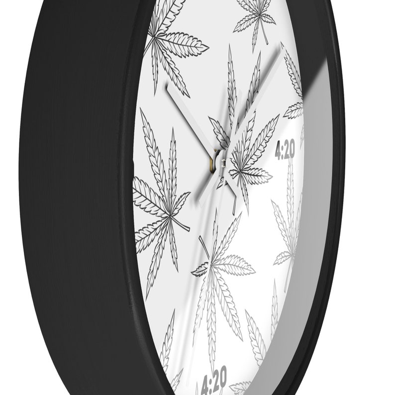 It's 4:20 Somewhere Wall Clock, Round Marijuana Wall Clock, Decorative ...