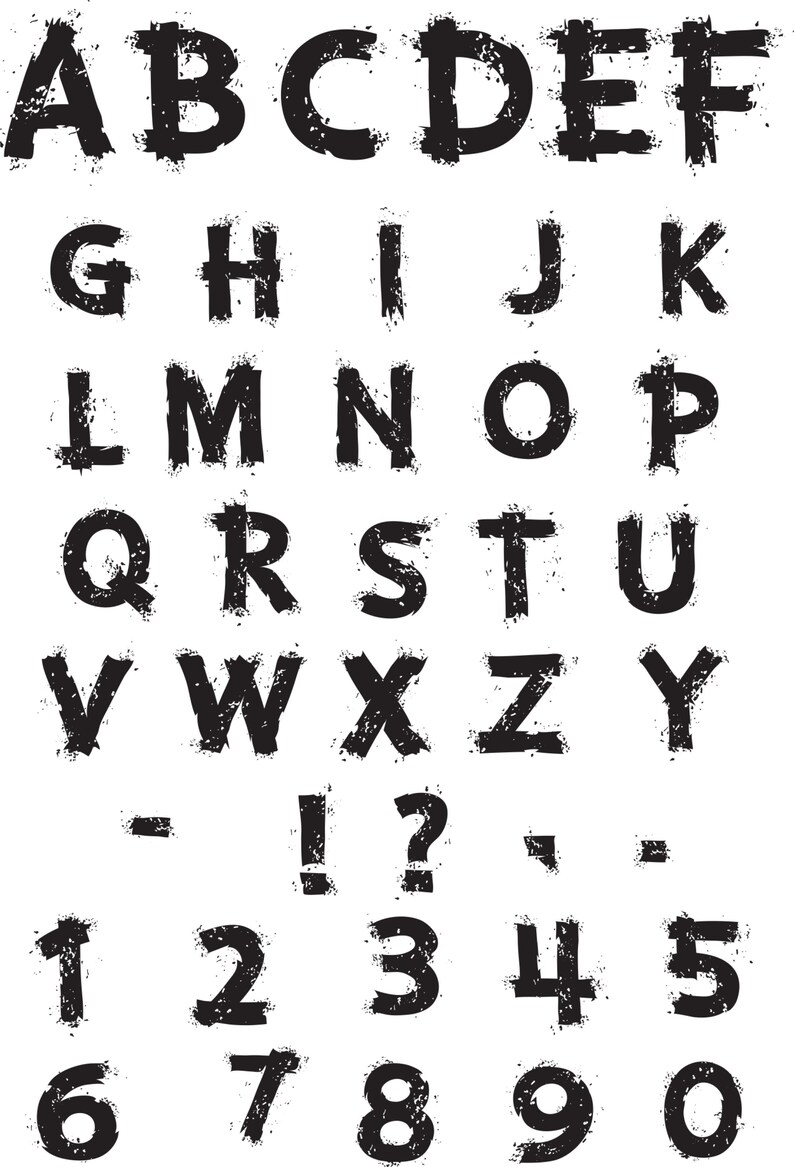 Alphabet Svg, Alphabet Clipart, Alphabet Svg File, Vector File ...