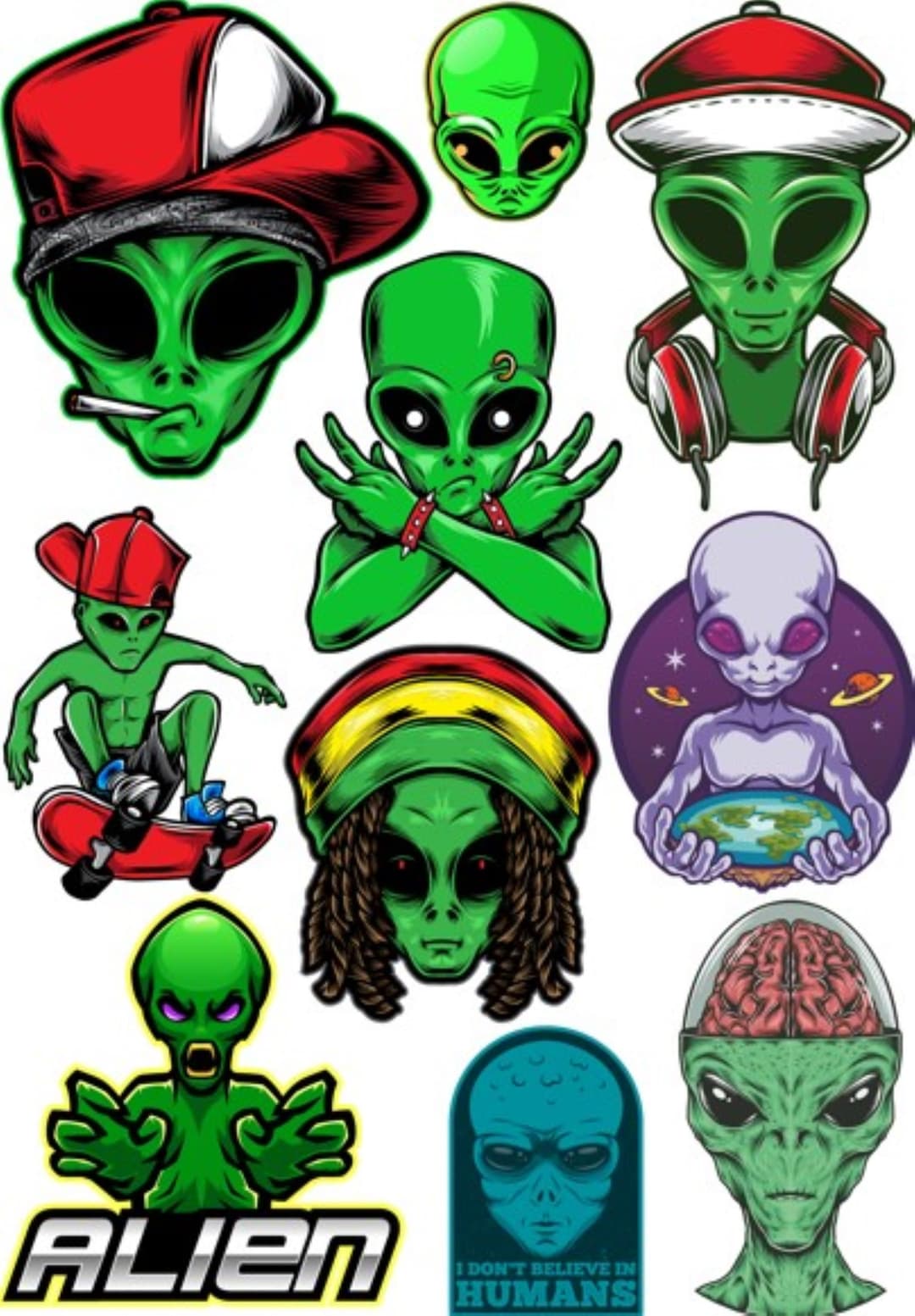 Alien Svg Images, Alien Clipart, Alien Svg Files, Vector Files, Cricut ...