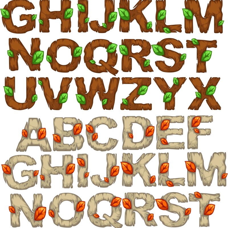 Wood Alphabet - Etsy