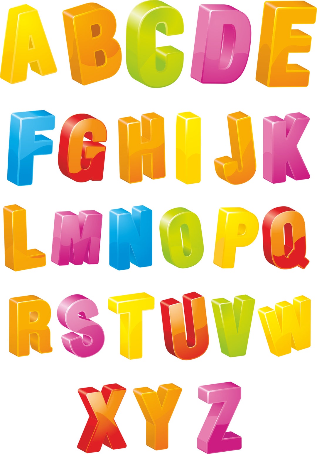 Alphabet Svg, Alphabet Clipart, Alphabet Svg File, Vector File ...