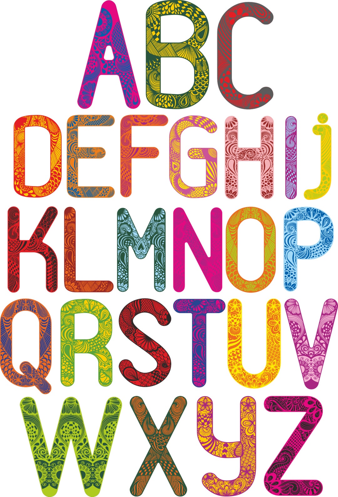 Alphabet Svg, Alphabet Clipart, Alphabet Svg File, Vector File ...