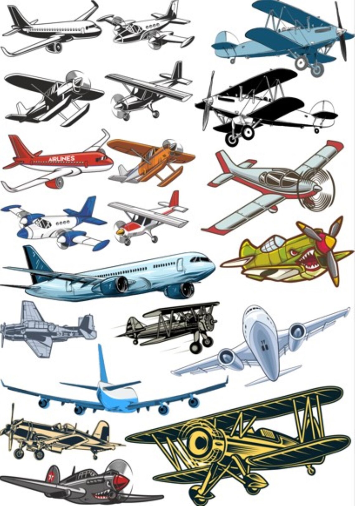 20 Airplane Svg, Airplane Clipart, Airplane Svg File, Airplane Vector ...