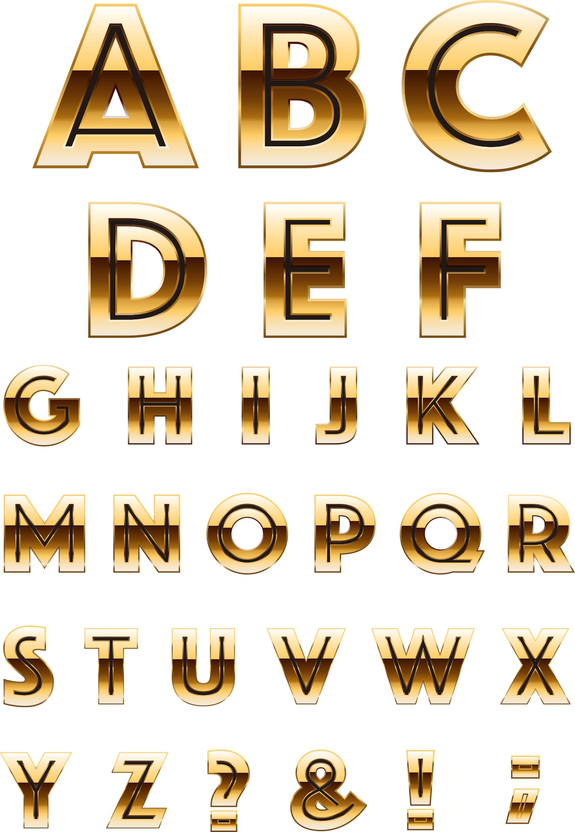 Alphabet Svg, Alphabet Clipart, Alphabet Svg File, Vector File ...