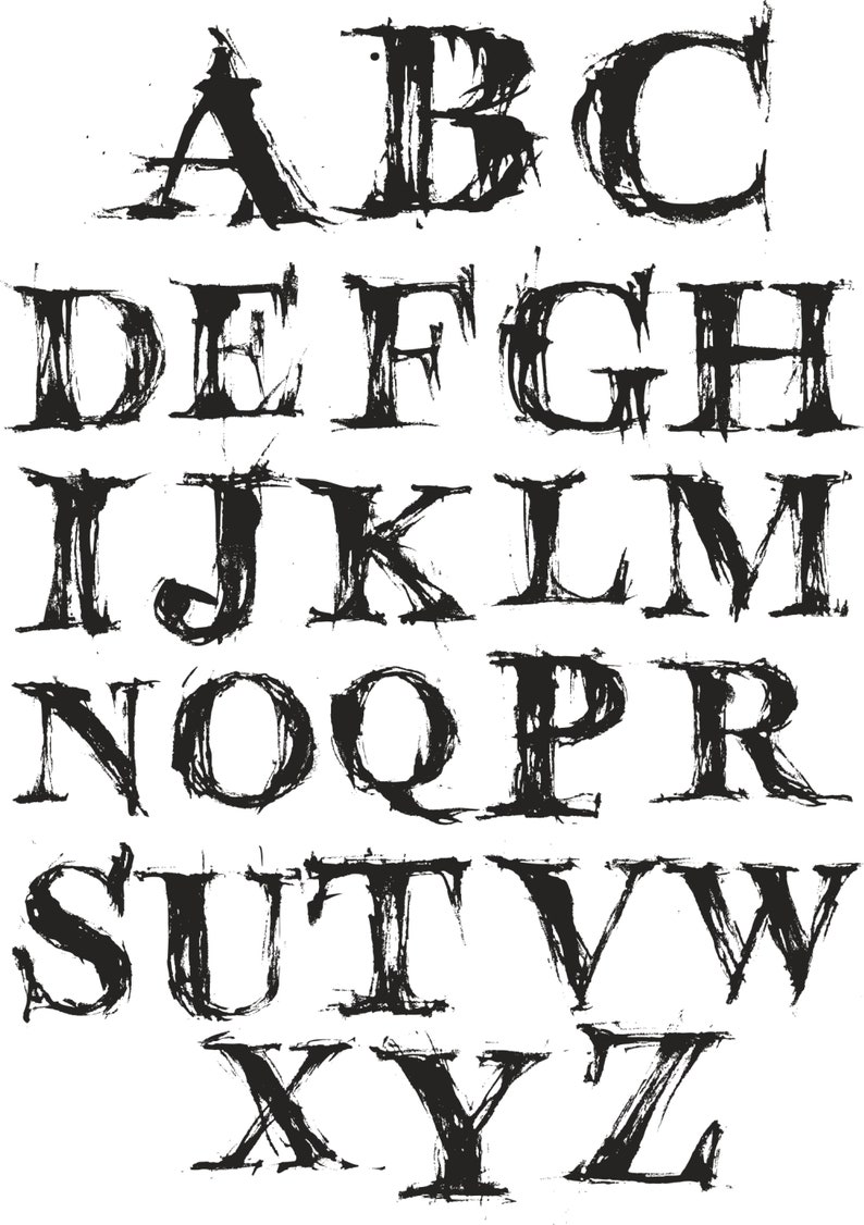 Alphabet Svg, Alphabet Clipart, Alphabet Svg File, Vector File ...