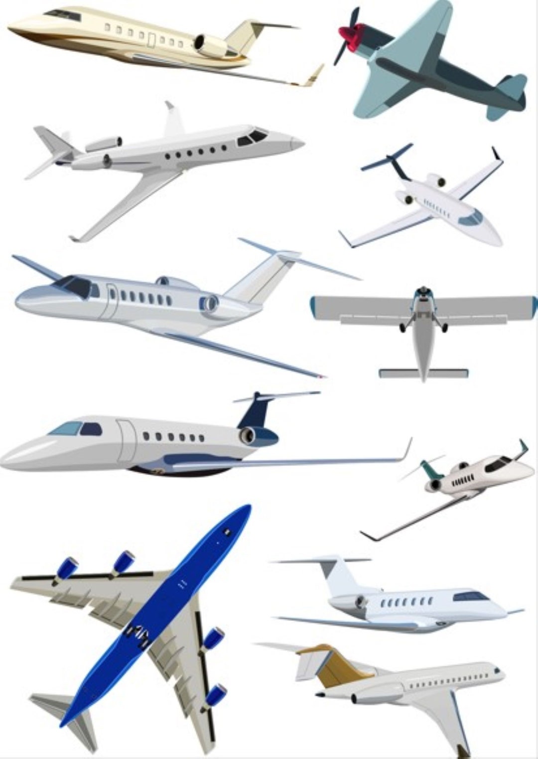 11 Airplane Svg, Airplane Clipart, Airplane Svg File, Airplane Vector ...