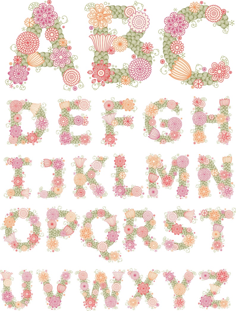 Alphabet Svg, Alphabet Clipart, Alphabet Svg File, Vector File ...