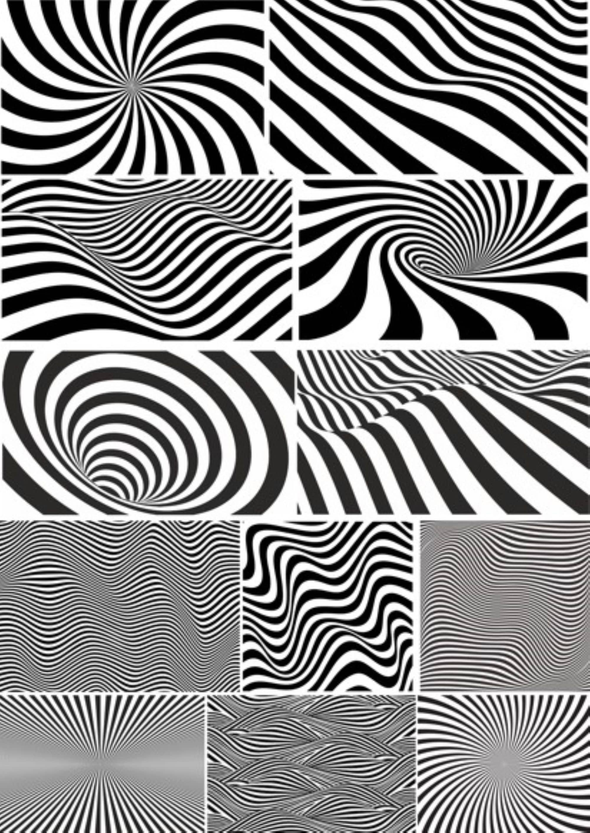 Black and White Mesmerizing Pattern Svg, Abstract Pattern Clipart ...