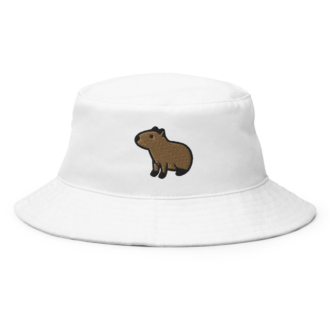 Capybara Hat, Corduroy Bucket Hat, Embroidery, Dad Hat, Handmade ...