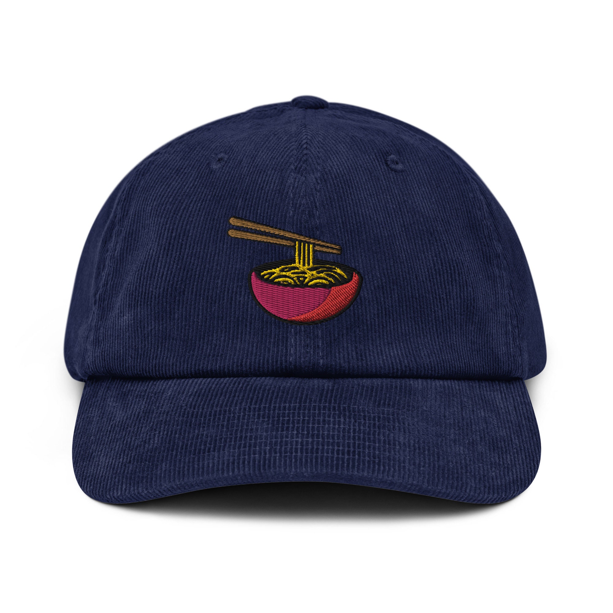 Ramen Hat, Ramen Bowl, Corduroy Hat, Embroidered Baseball Cap, Anime ...