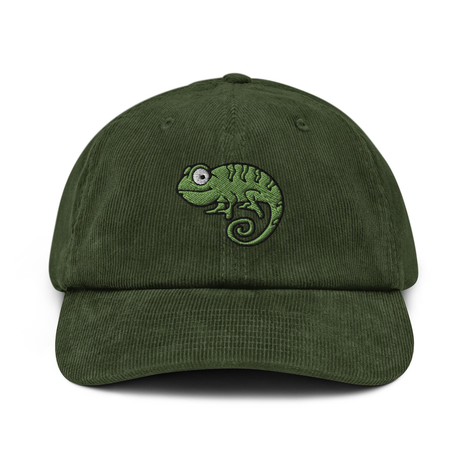 Chameleon Hat, Corduroy Hat, Embroidery, Baseball Cap, Nature, Gift ...