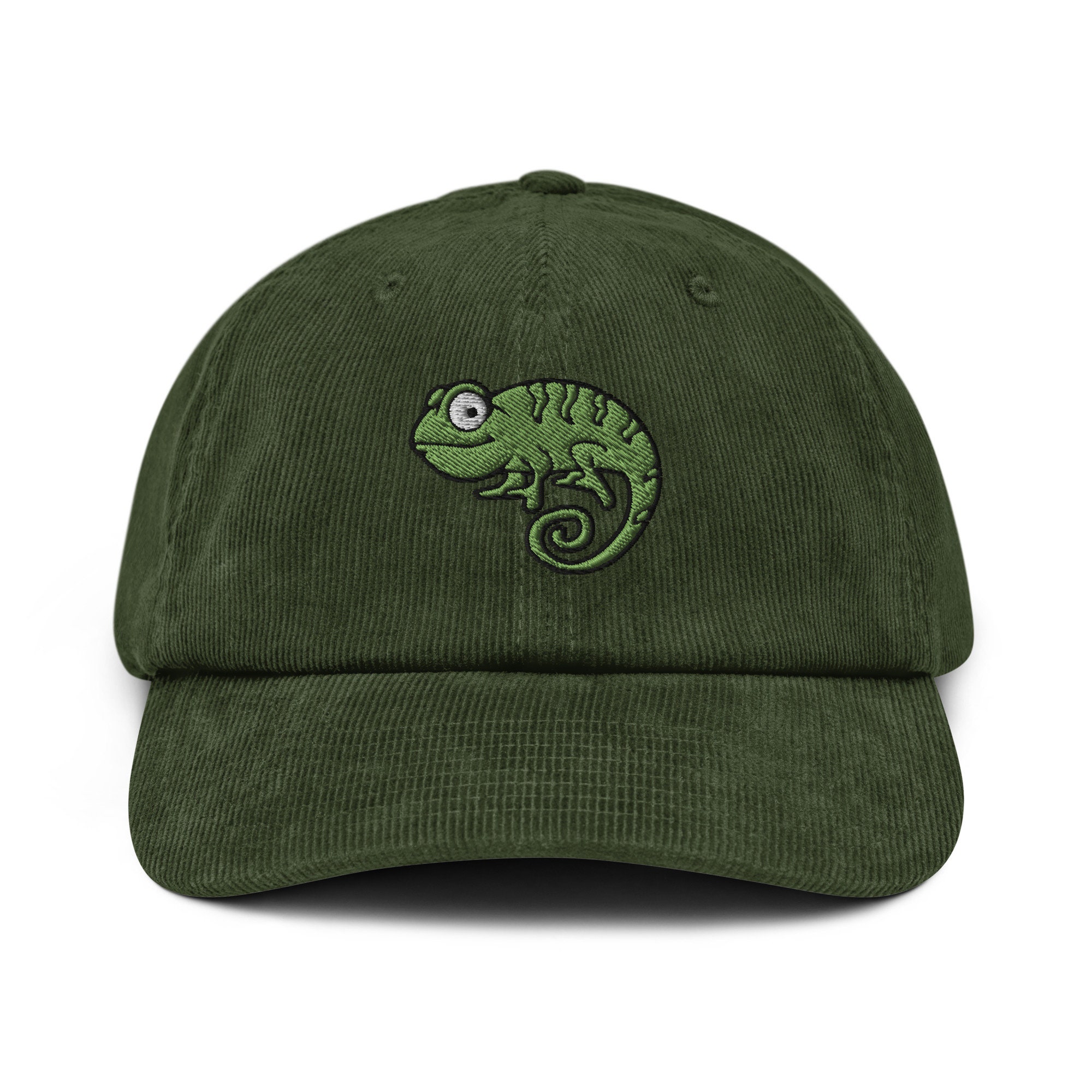 Chameleon Hat, Corduroy Hat, Embroidery, Baseball Cap, Nature, Gift ...
