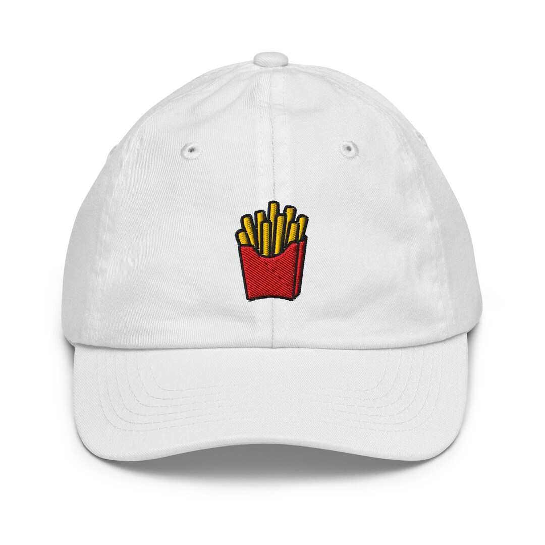 Kids Embroidered Fries Cap – Adjustable Cute Fast Food Hat in Multiple ...