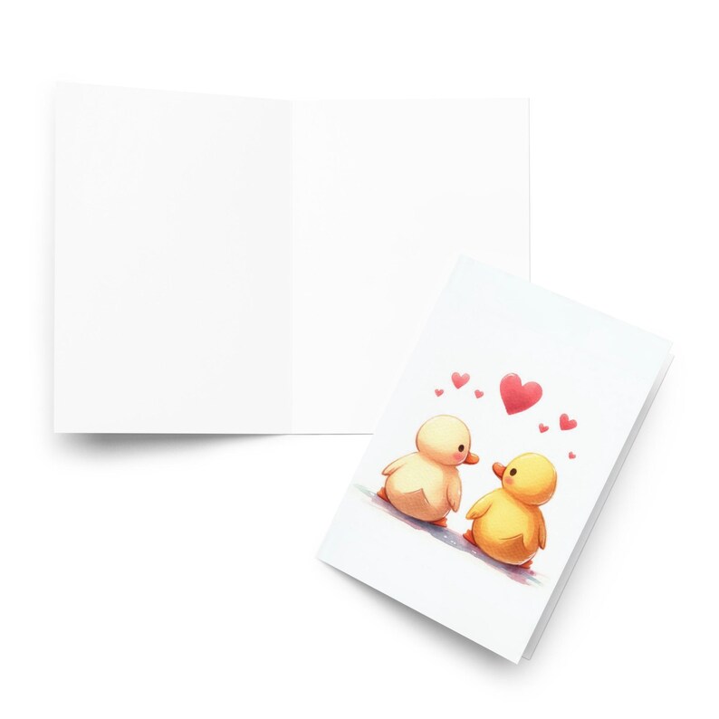 Valentines Day/ Anniversary Card, Cute Ducks - Etsy