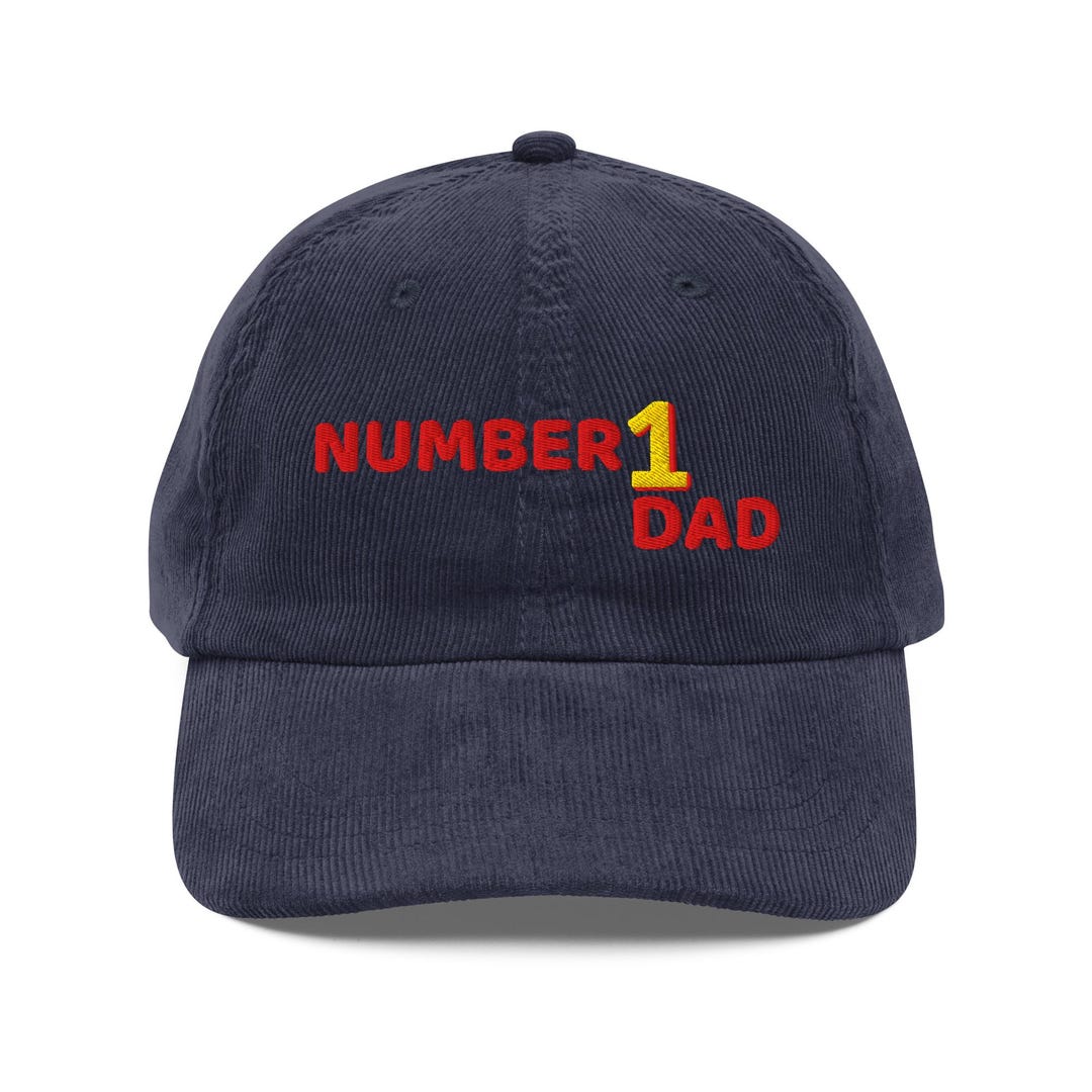 Number 1 Dad Hat – Cotton Baseball Cap With Embroidery | Gift for Dad ...