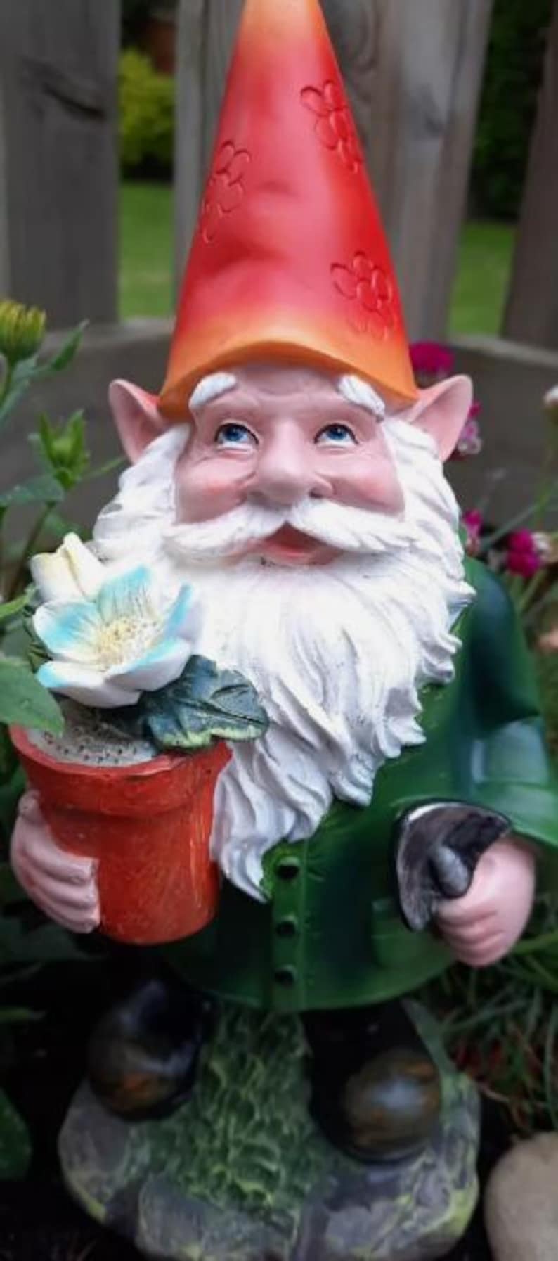 Garden Gnome Cheeky Charlie Gardening 24cm Novelty Gift Present W3Y ...