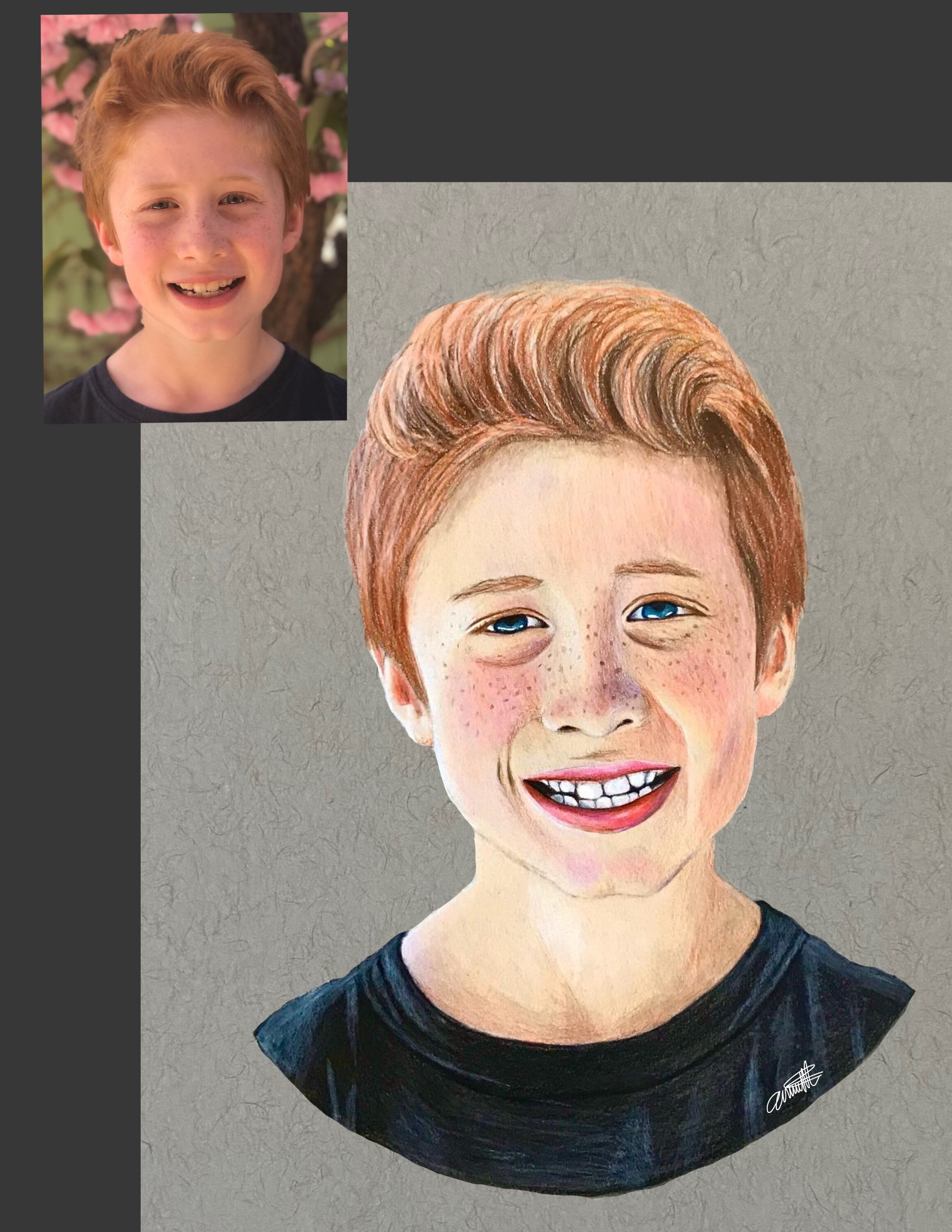 Custom Draw Colored Pencil Portrait - Etsy