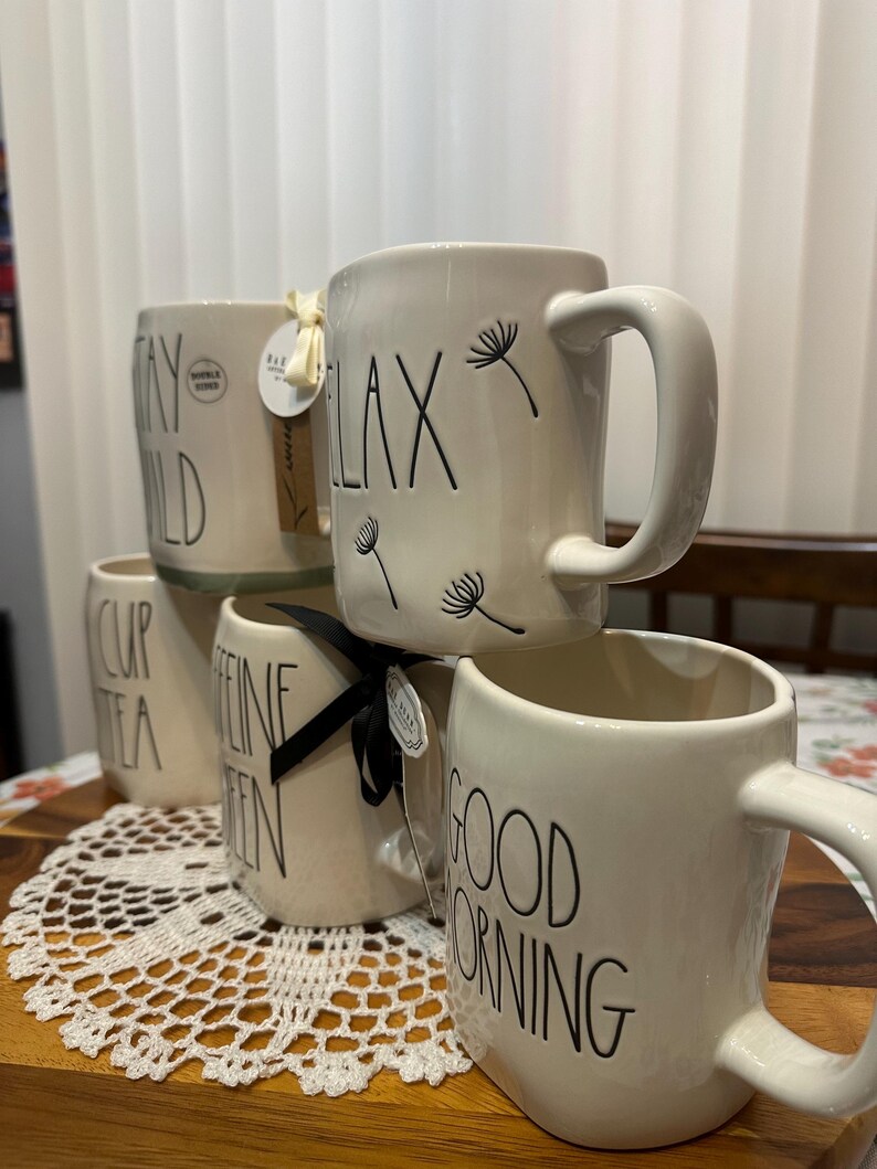 Ceramic RAE DUNN Coffee Mugs - Etsy