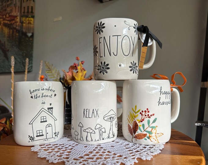 Vintage Retro Farmhouse Kitchen Coffee Mugs Set of 3 - Etsy