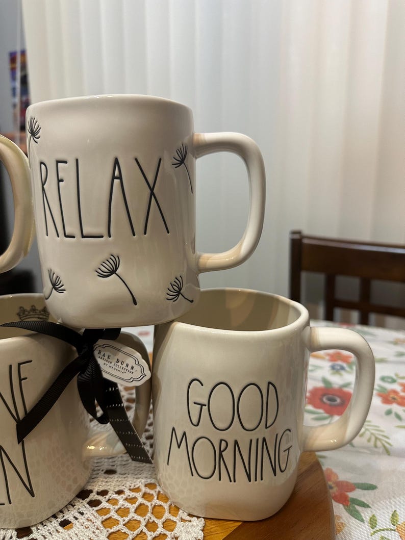 Ceramic RAE DUNN Coffee Mugs - Etsy