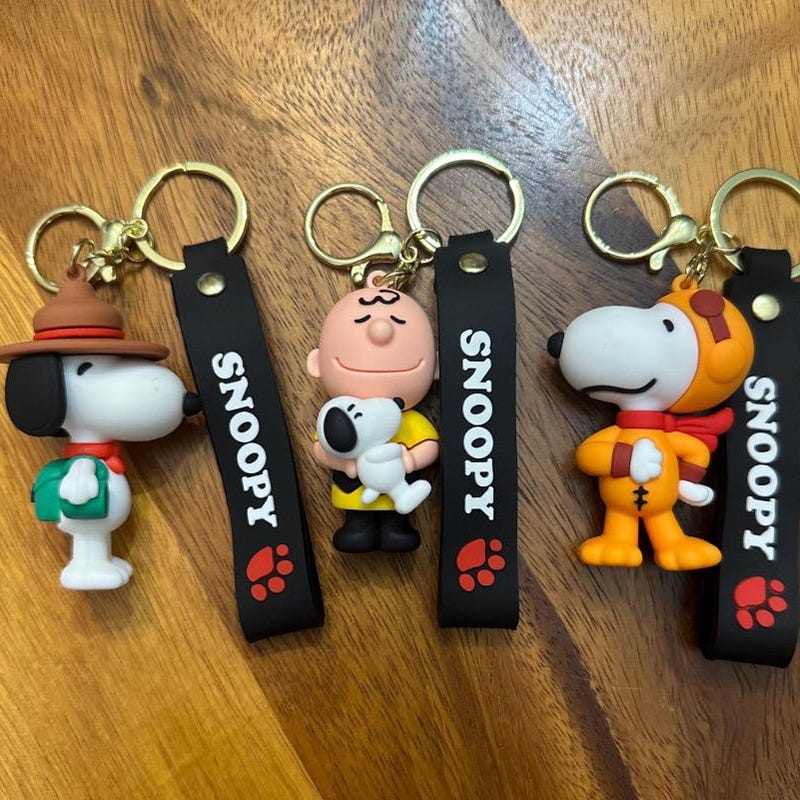Snoopy Keychain - Etsy