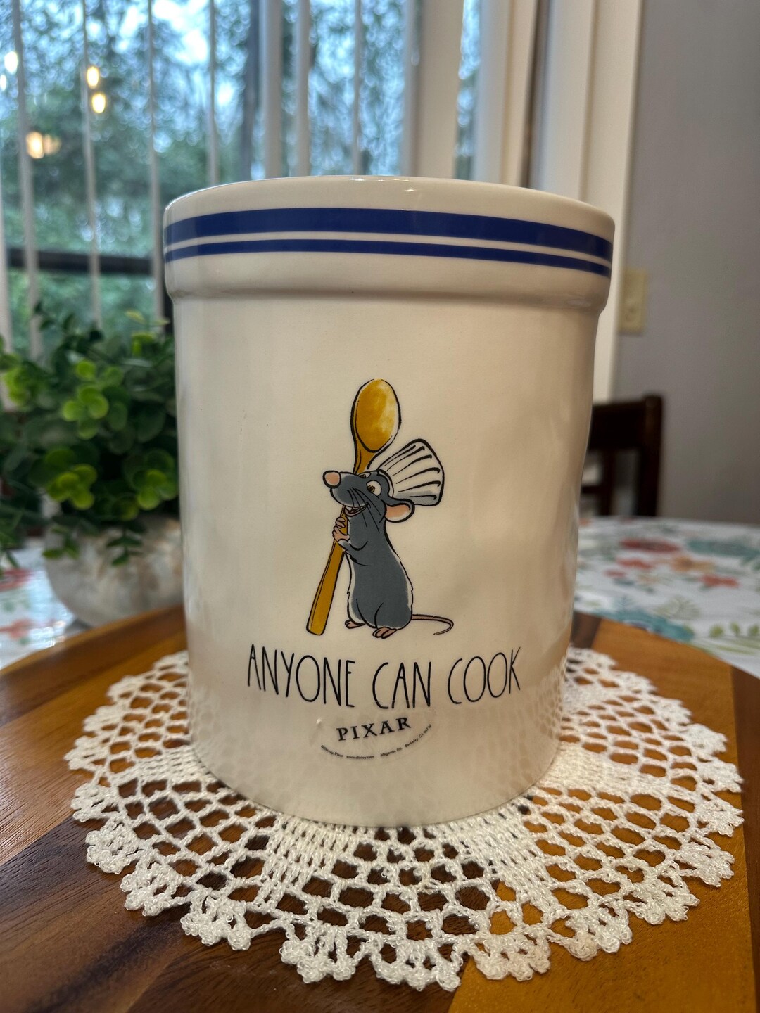 Ratatouille Ceramic “ANYONE CAN COOK” Utensils Holder - Etsy