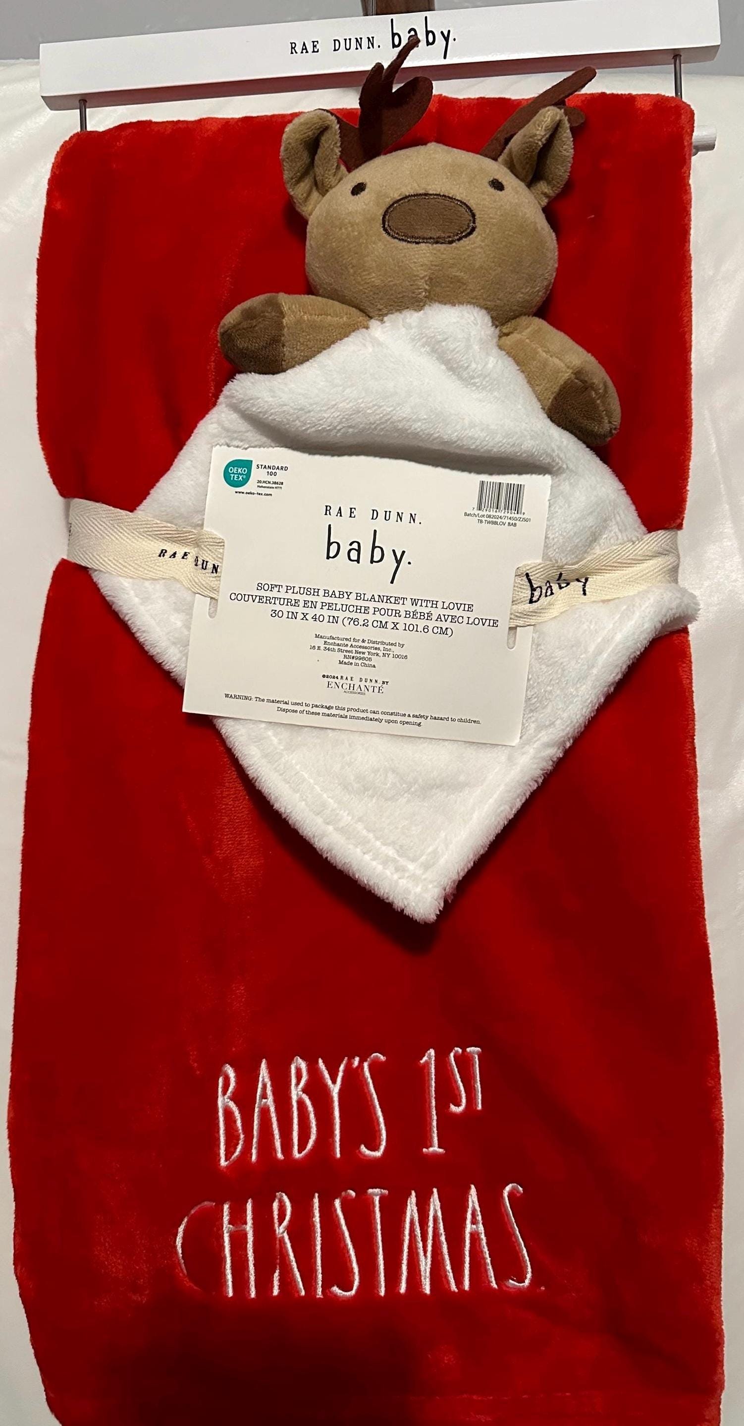 Rae Dunn BABYS 1st CHRISTMAS Baby Plush Blanket With Lovie - Etsy
