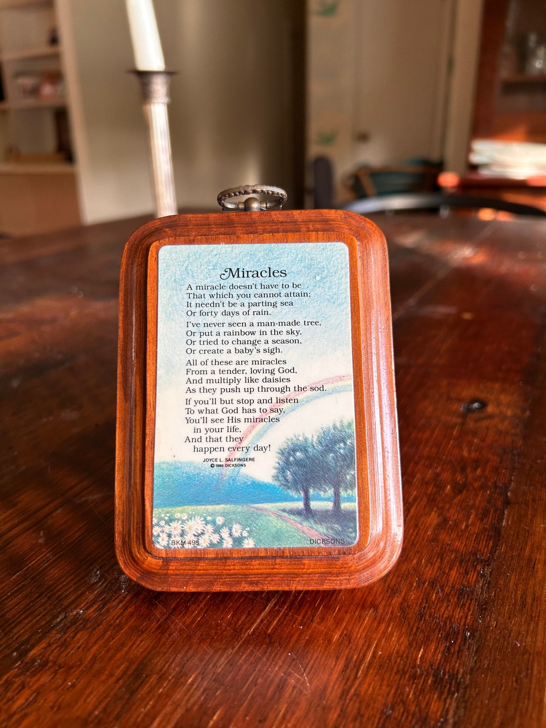 Pair of Vintage Wooden Plaques, 4 X 5 - Etsy