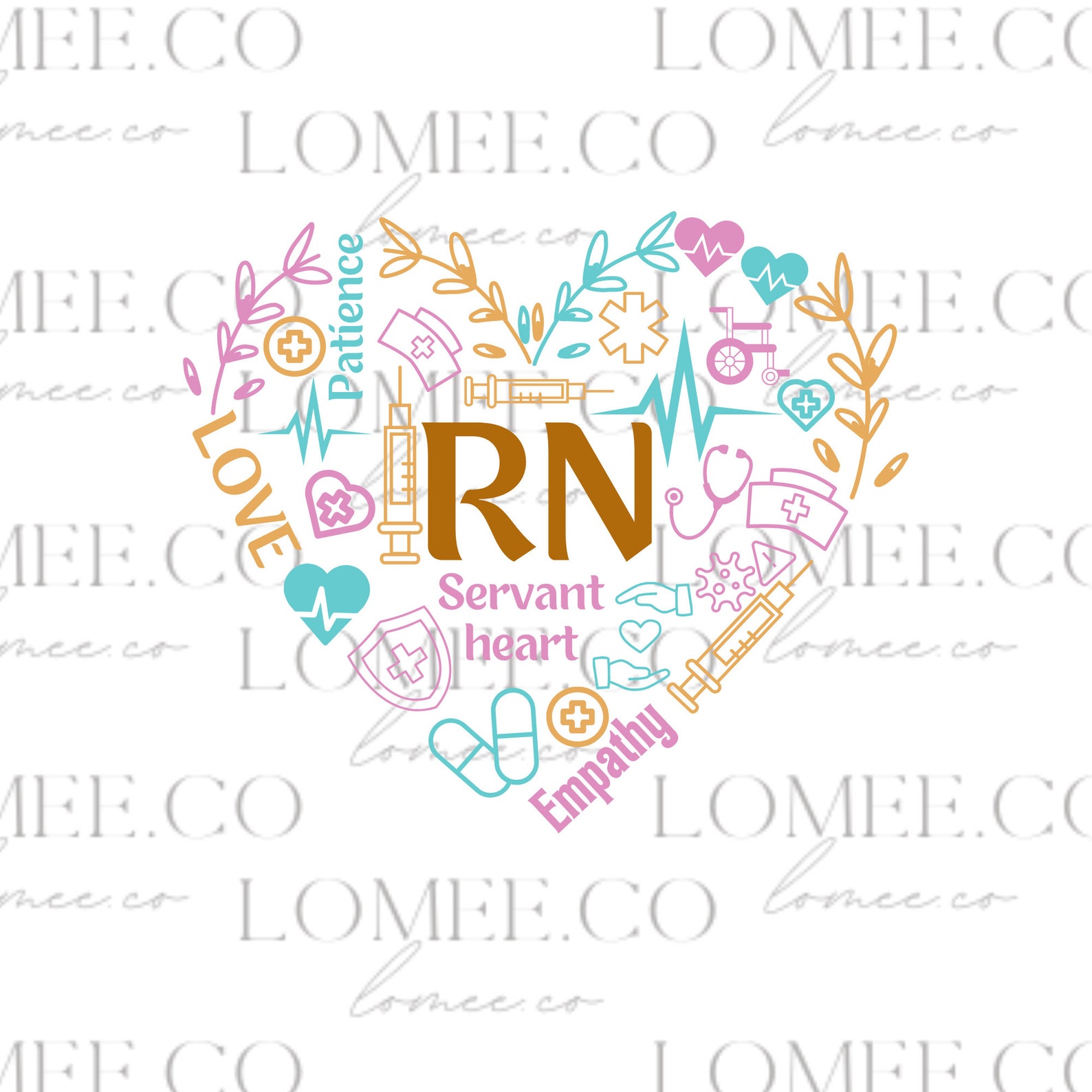 Nurse Heart Png, Hca Svg/png, Heart Svg, Rn Heart Svg, Rn Heart Svg ...