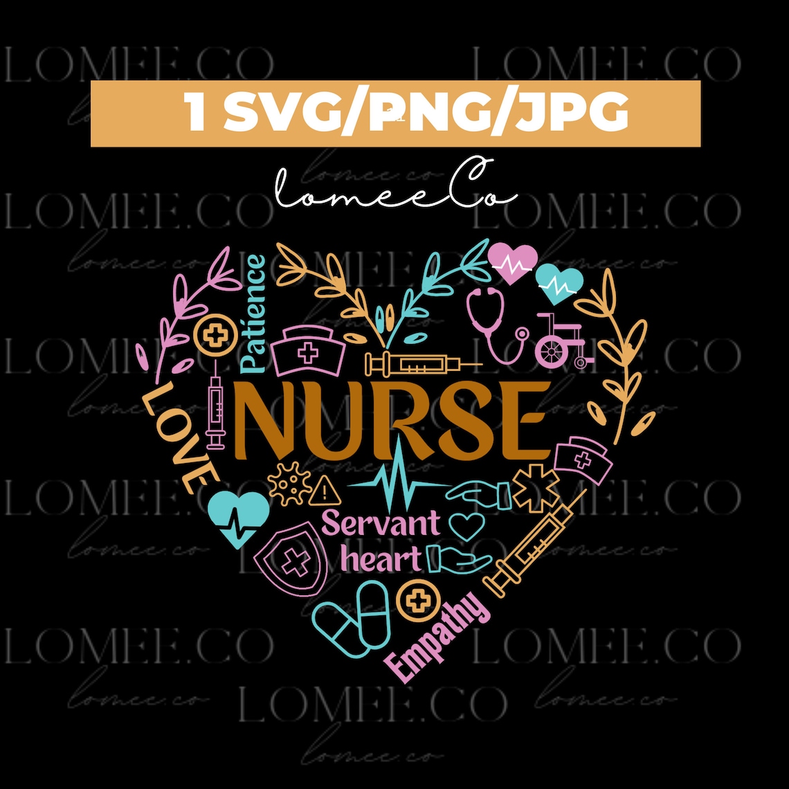 Nurse Heart Png, Hca Svg/png, Heart Svg, Nurse Heart Svg, Rn Heart Svg ...