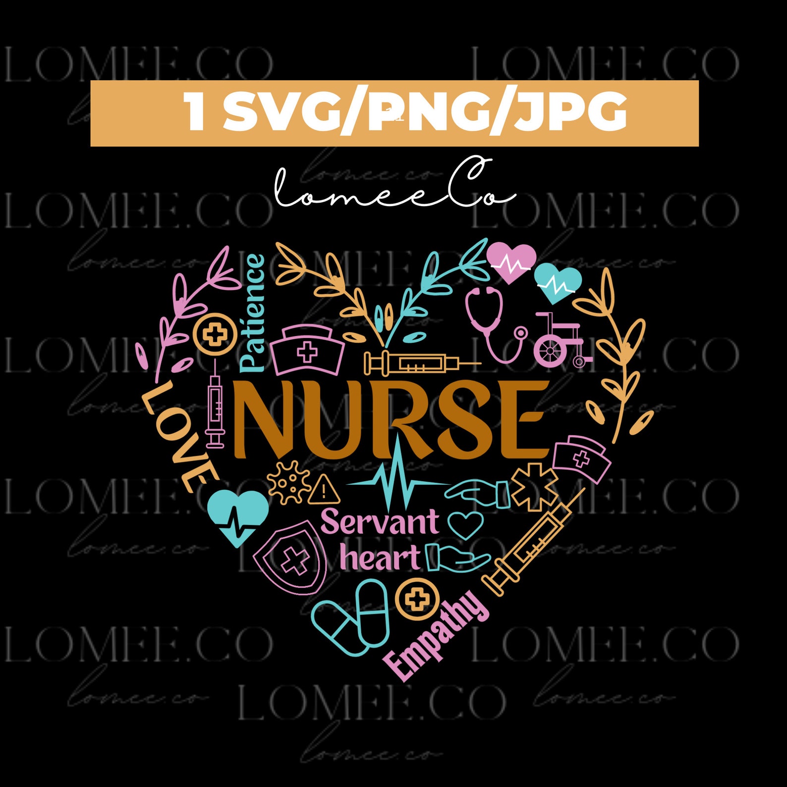 Nurse Heart Png, Hca Svg/png, Heart Svg, Nurse Heart Svg, Rn Heart Svg ...