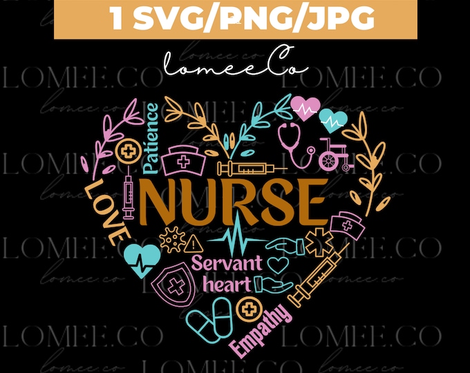 Nurse Heart Png, Hca Svg/png, Heart Svg, Health Care Aide Heart Svg, Rn ...