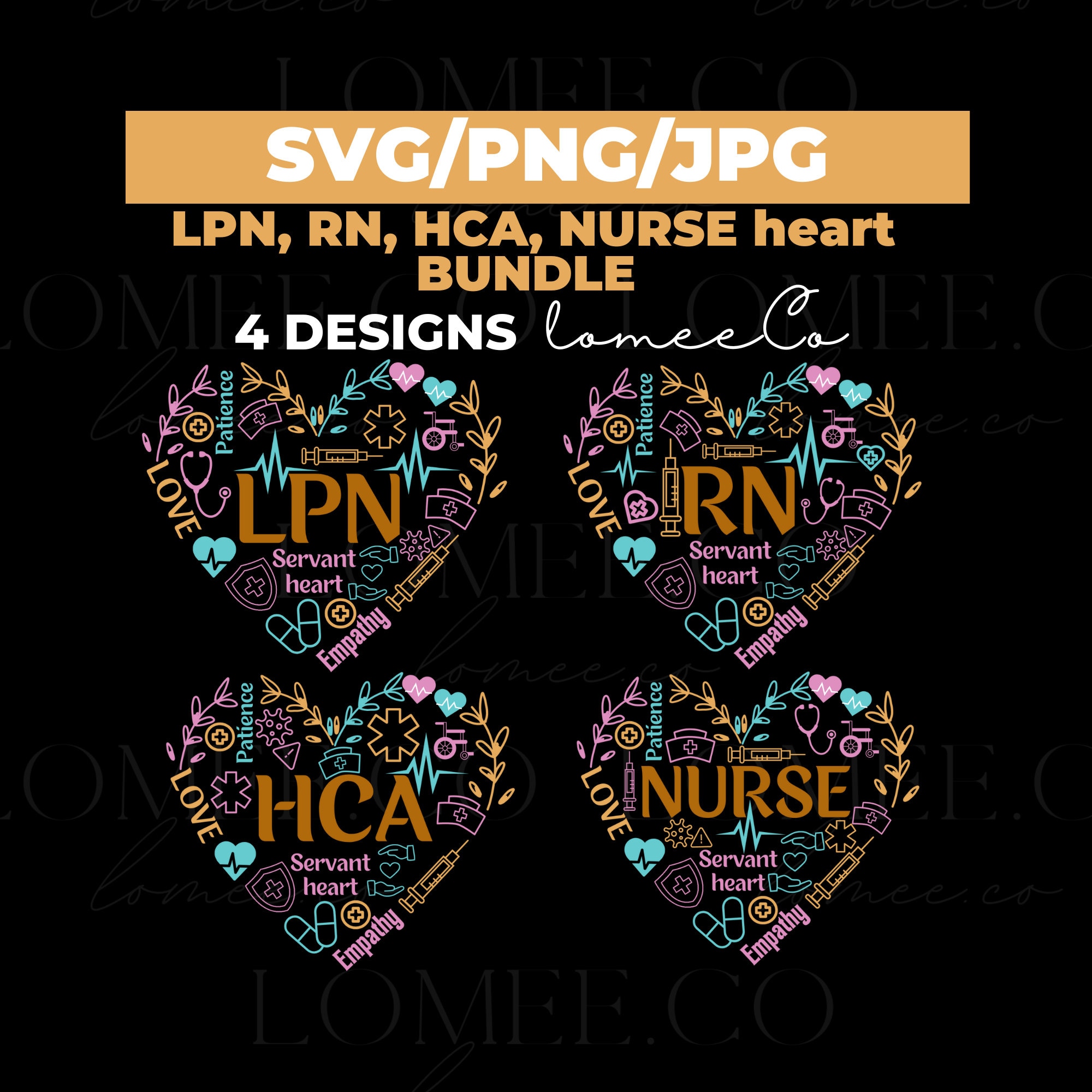 Nurse Heart Svg, Nurse Svg, Heart Svg, Lpn Heart Svg, Rn Heart Svg, SVG ...
