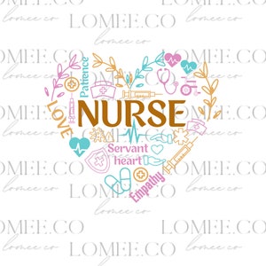 Nurse Heart Png, Hca Svg/png, Heart Svg, Nurse Heart Svg, Rn Heart Svg ...