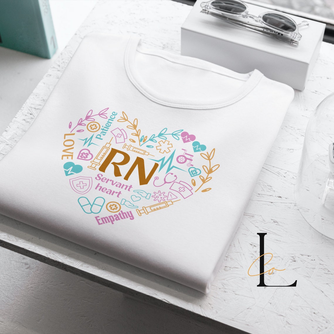 Nurse Heart Png, Hca Svg/png, Heart Svg, Rn Heart Svg, Rn Heart Svg ...