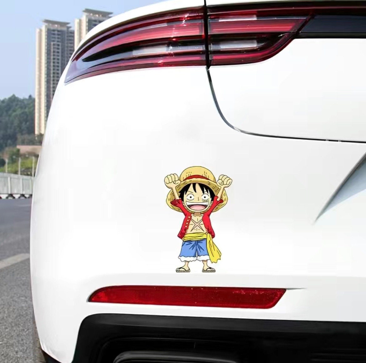 Anime OP Luffy Reflective Sticker - Etsy