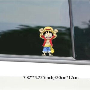 Anime OP Luffy Reflective Sticker - Etsy
